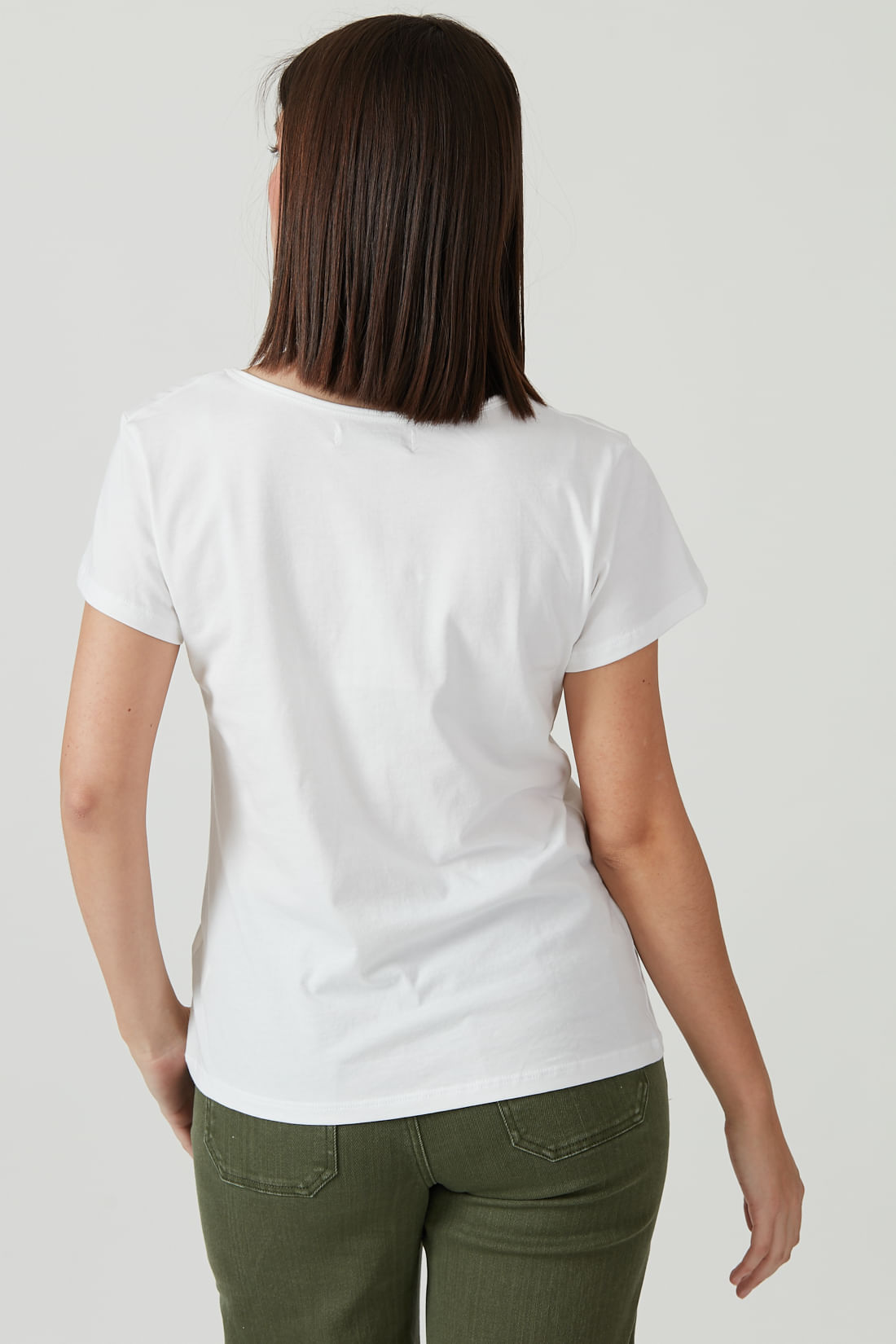 Polera con algodon pima estampada - Privilege